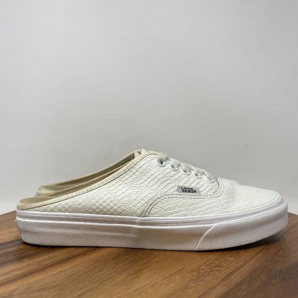 Vans | Shoes | Vansembossed Python Classic Slipon Womens Sz 85 Mule ...